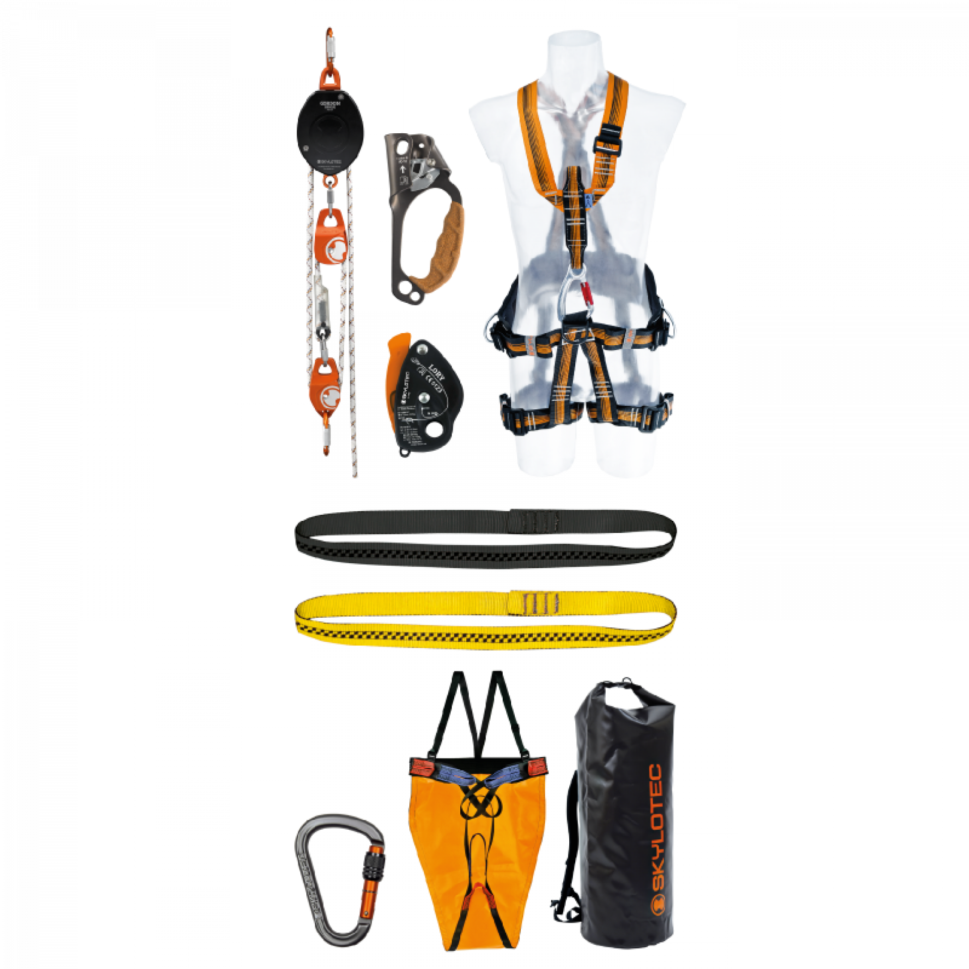 Bornack FALLSTOP SET APAARR - knotenfreier Gerätesatz | Orange | BO ...