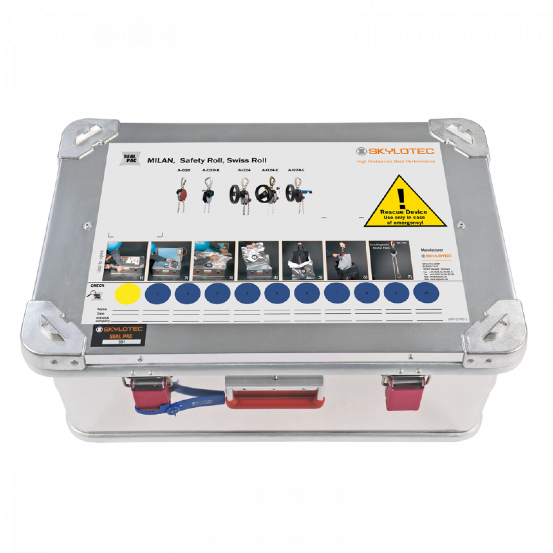 Bornack, Mittelmann, Skylotec Milan Rettungsgerät EN 341, EN 1496 ...